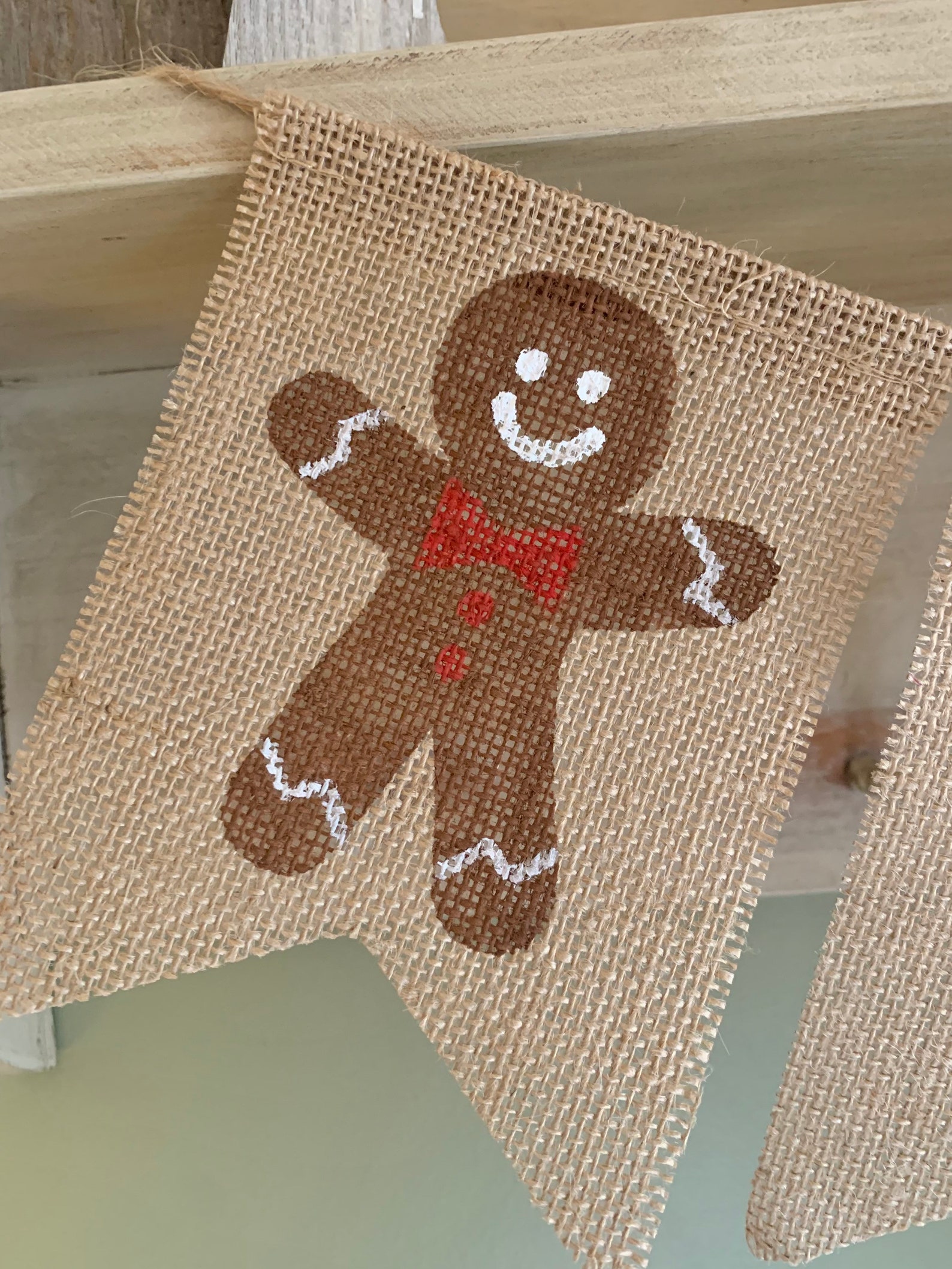 Gingerbread Banner Gingerbread Christmas Banner Gingerbread - Etsy
