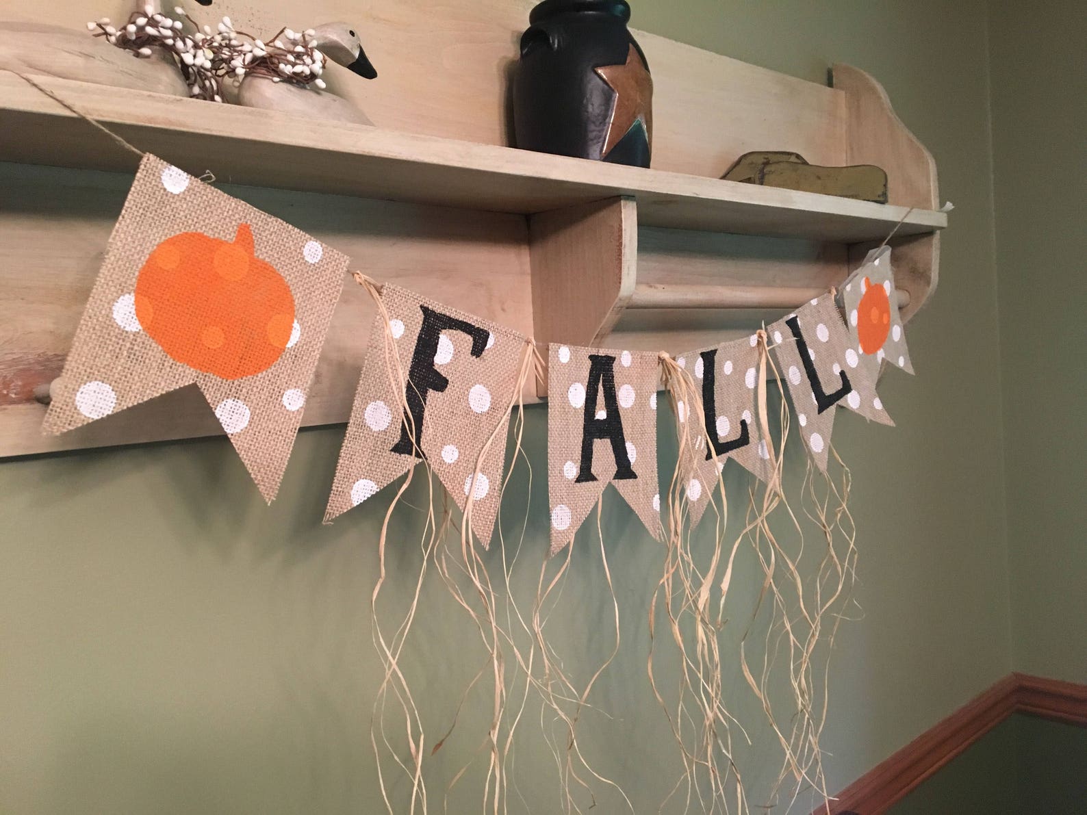 Fall Burlap Banner, Fall Banner, Fall Garland, Fall Decor, Fall Burlap ...