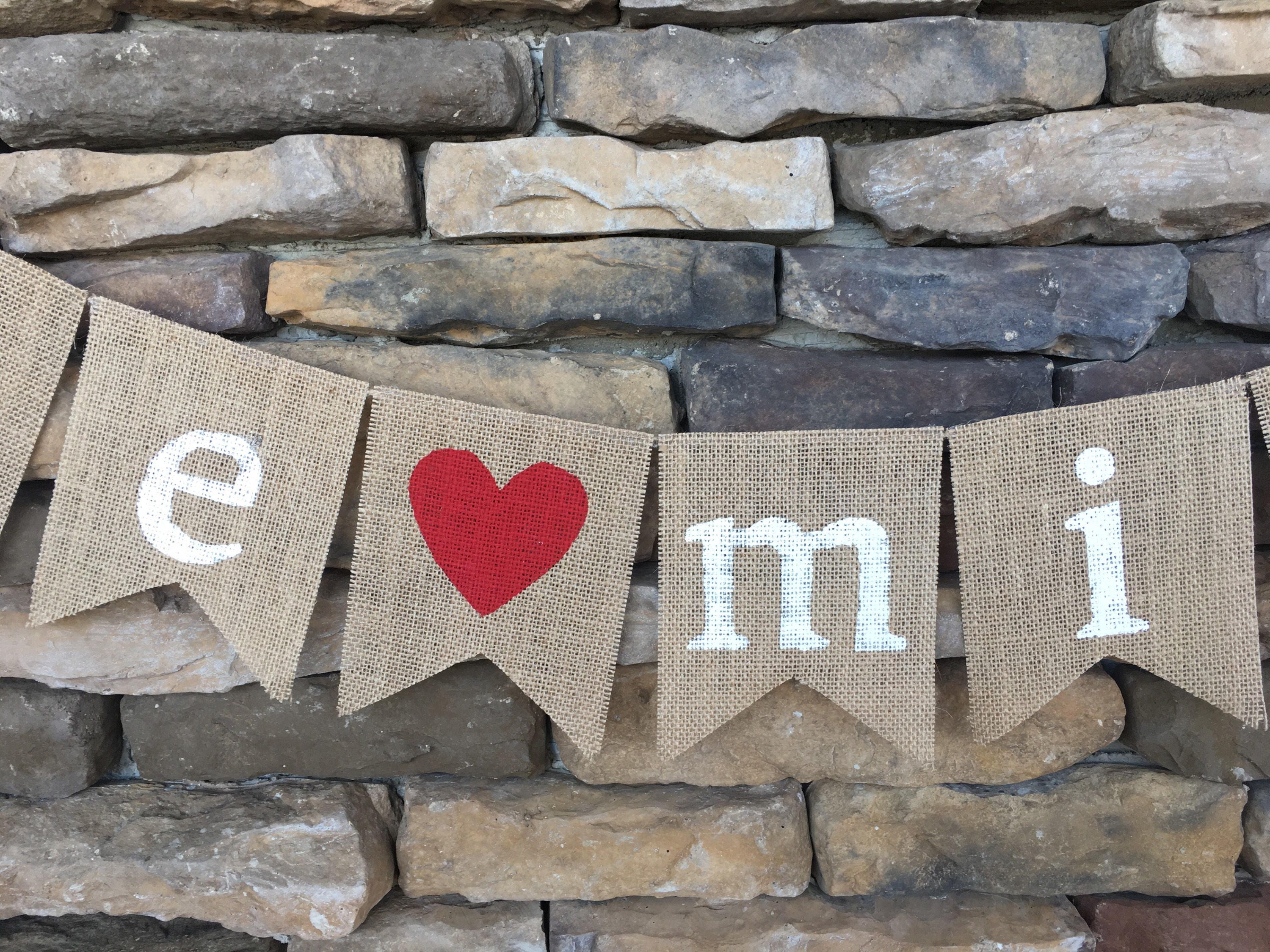 Be Mine Banner Valentine Burlap Banner Valentine's Day | Etsy