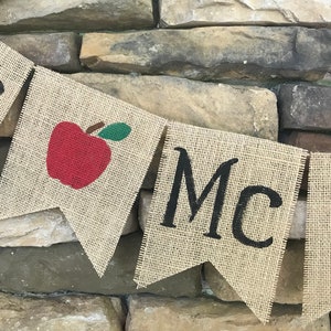 Custom Teacher Name Banner, Teacher Appreciation Gift, Teacher ...