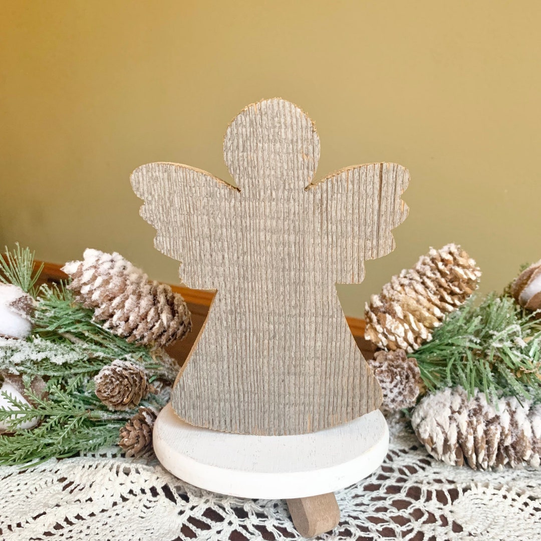 Wood Angel, Farmhouse Angel, Rustic Barnwood Angel - Etsy