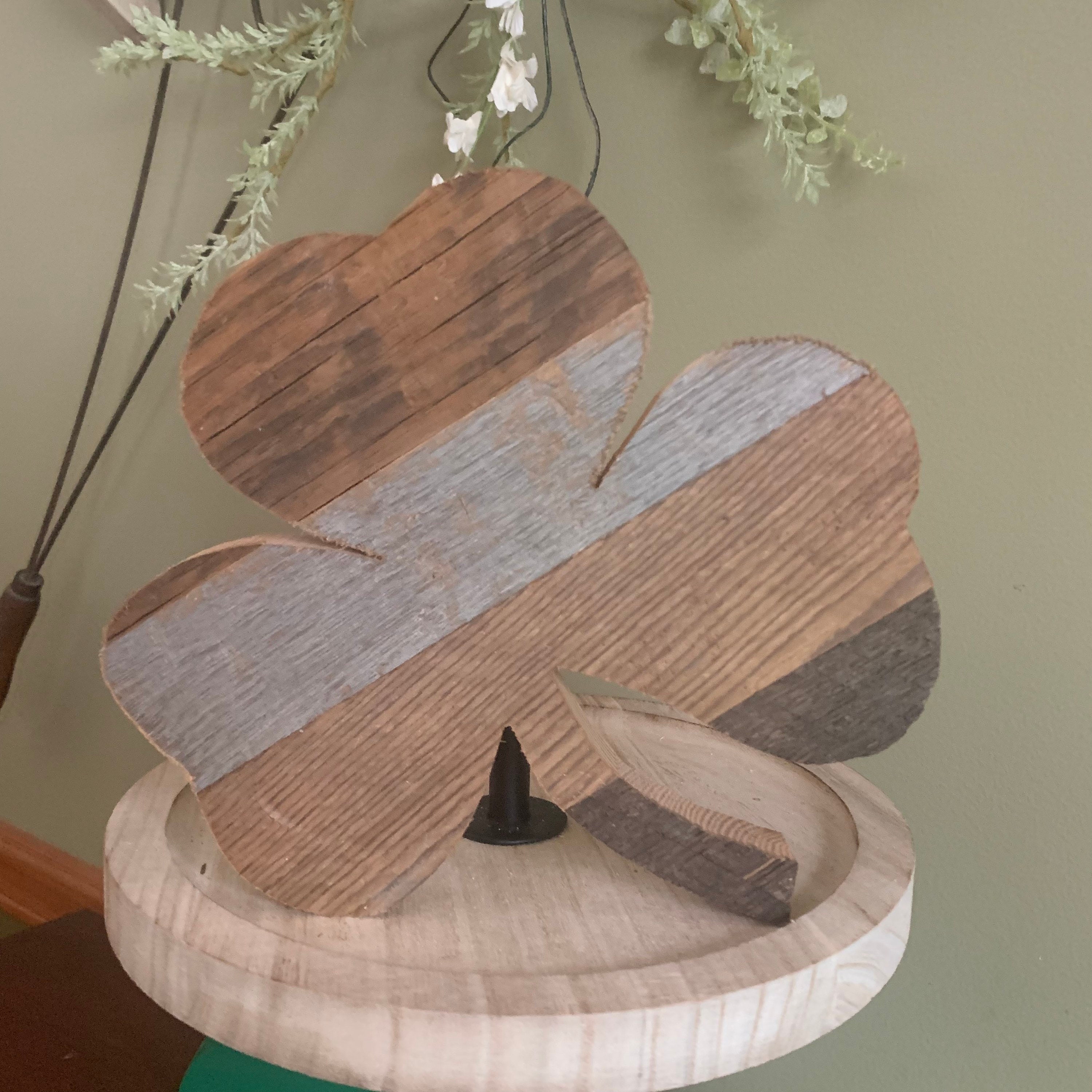 Wood Shamrock Rustic Wood Shamrock Barn Wood Shamrock | Etsy