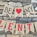 Be My Valentine Banner Valentine Burlap Banner - Etsy