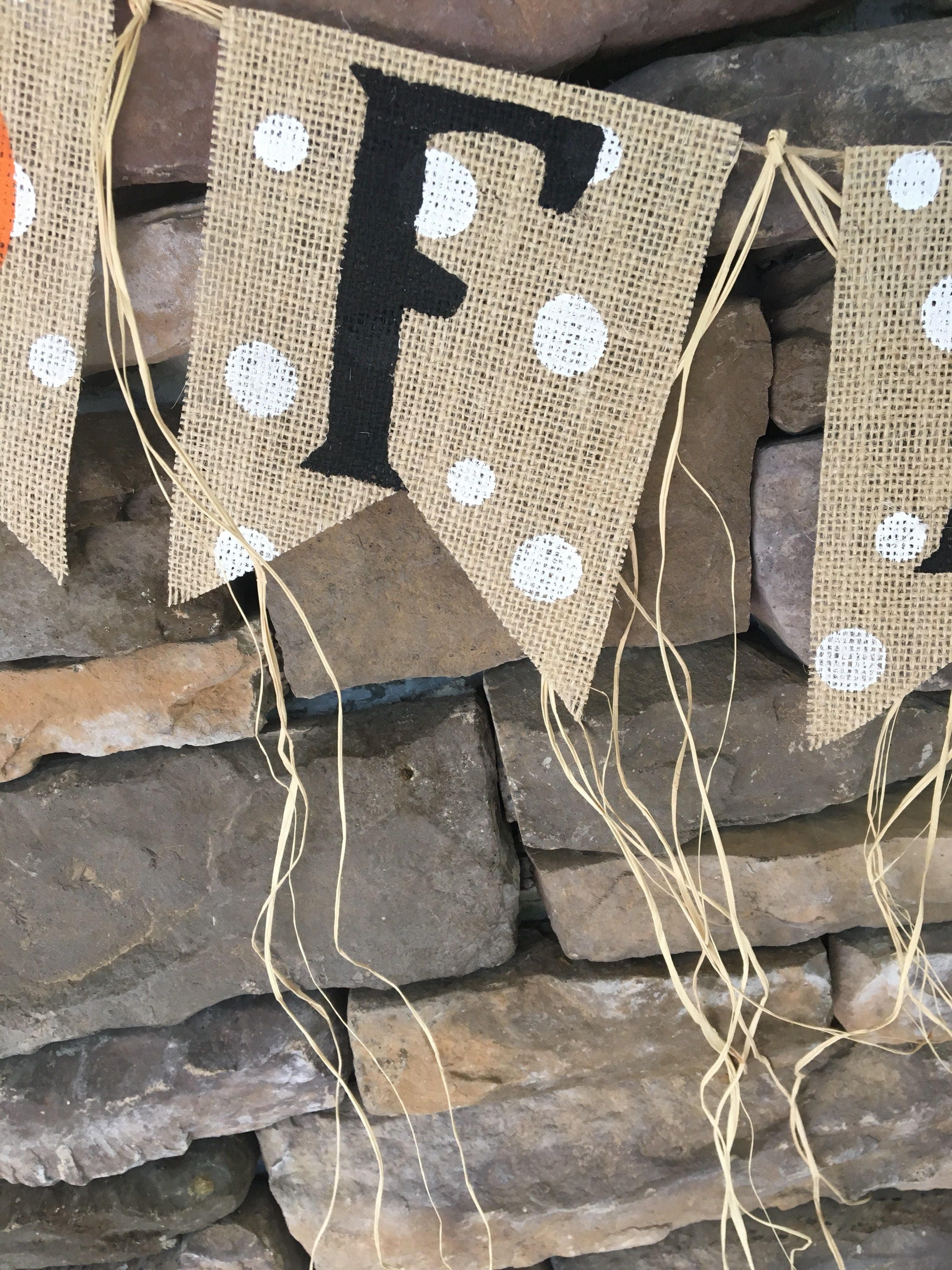 Fall Burlap Banner, Fall Banner, Fall Garland, Fall Decor, Fall Burlap ...