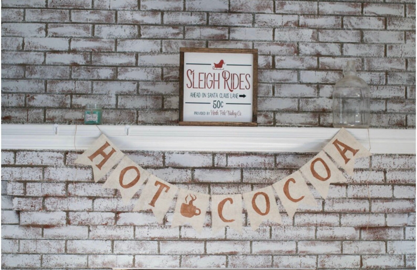 Hot Cocoa Banner Hot Cocoa Burlap Banner Hot Cocoa Sign Hot - Etsy