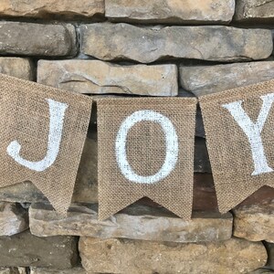 Joy Christmas Banner, Holly Berry Banner, Christmas Mantel Decor, Joy ...