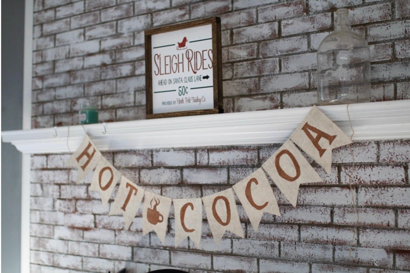 Hot Cocoa Banner Hot Cocoa Burlap Banner Hot Cocoa Sign Hot - Etsy