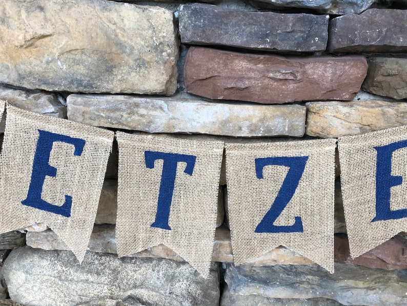 Name Banner - Last Name Burlap Banner - Burlap Name Banner - Patriotic ...