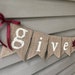 Give Thanks Banner Thanksgiving Banner Burlap Banner - Etsy
