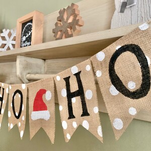 Ho Ho Ho Banner, Christmas Banner, Santa Hat Banner, Christmas Photo ...