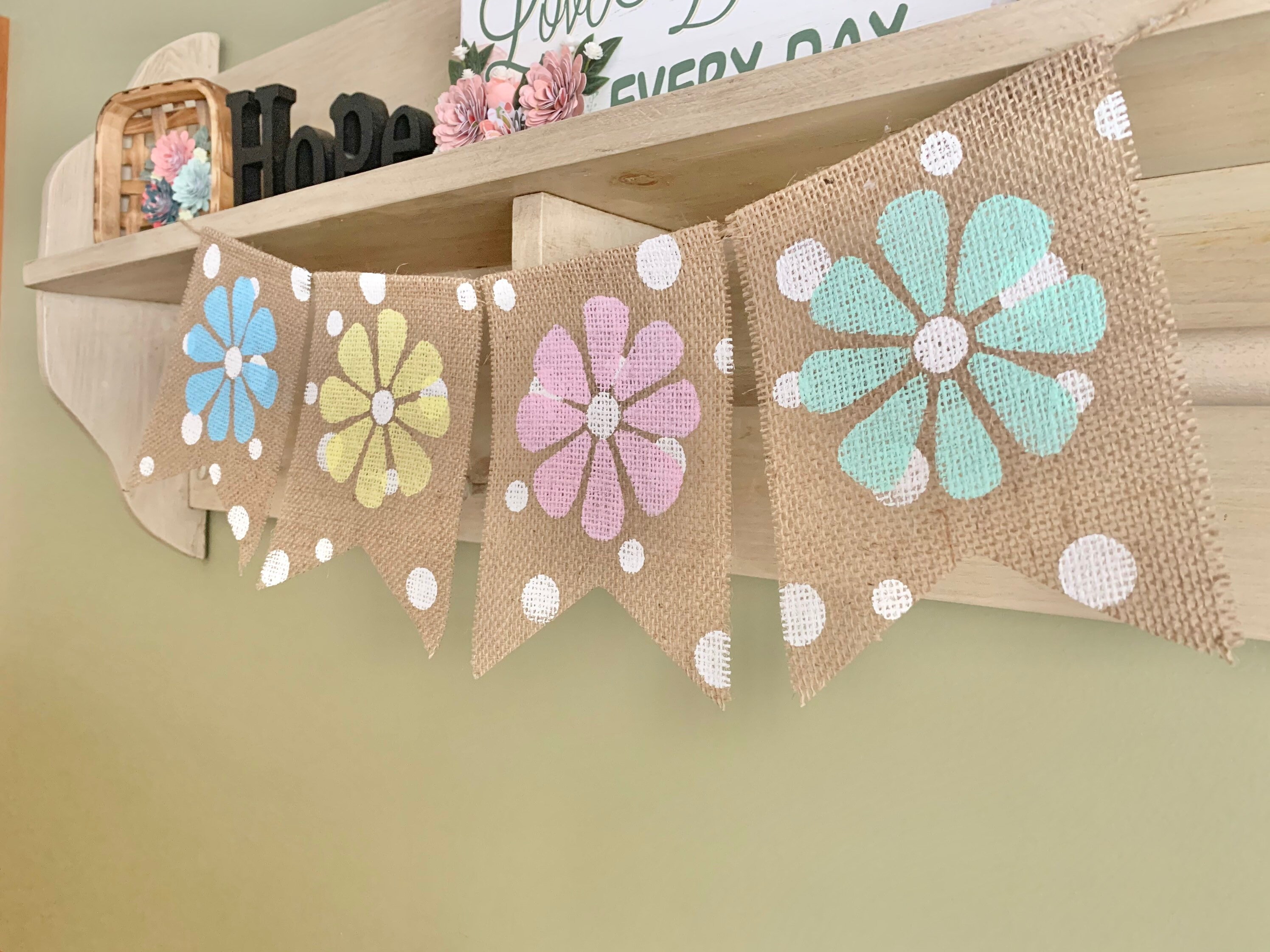 Flower Banner, Daisy Banner, Spring Banner, Spring Decor - Etsy