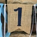 First Birthday Burlap Banner, I Am One Banner, 1st Birthday Banner ...