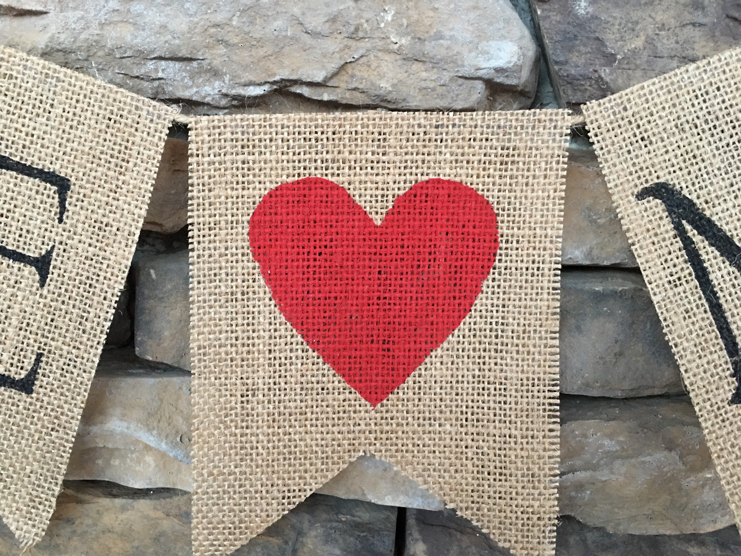 Be My Valentine Banner Valentine Burlap Banner - Etsy