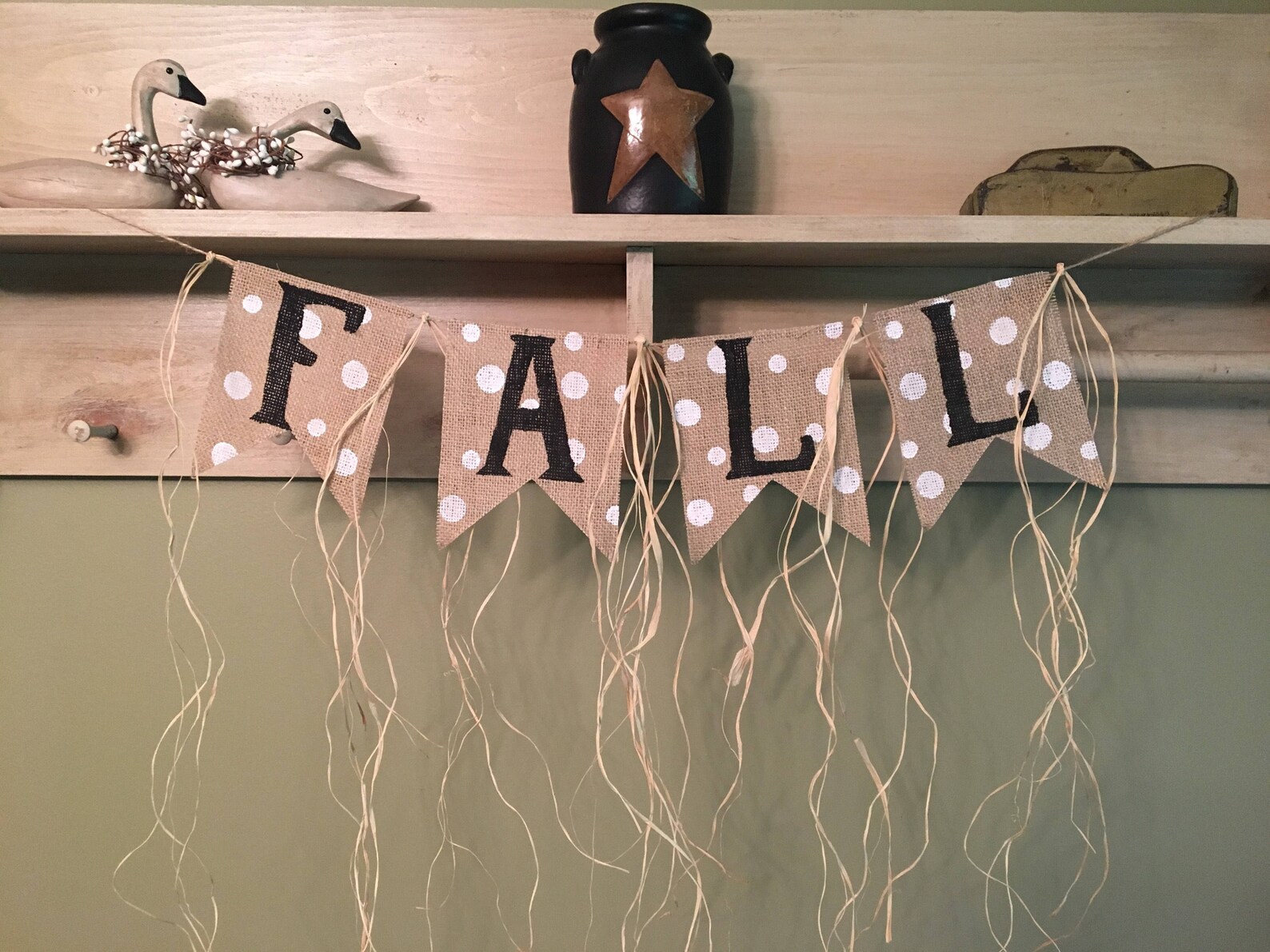 Fall Burlap Banner, Fall Banner, Fall Garland, Fall Decor, Fall Burlap ...