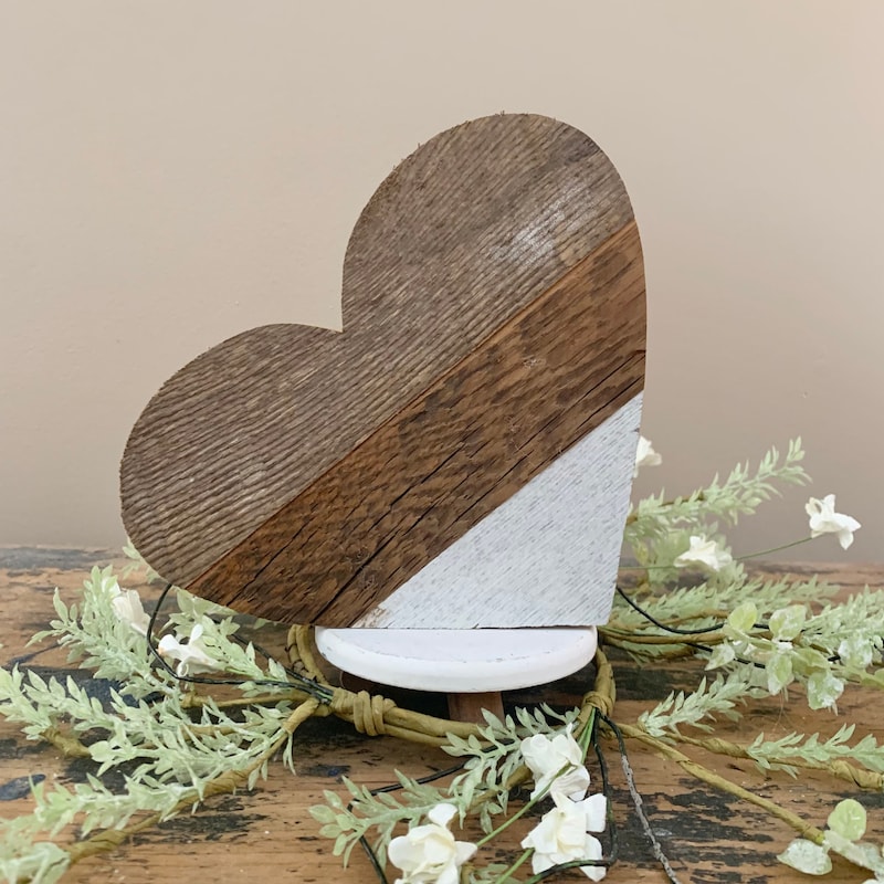 Rustic Wood Hearts - Etsy