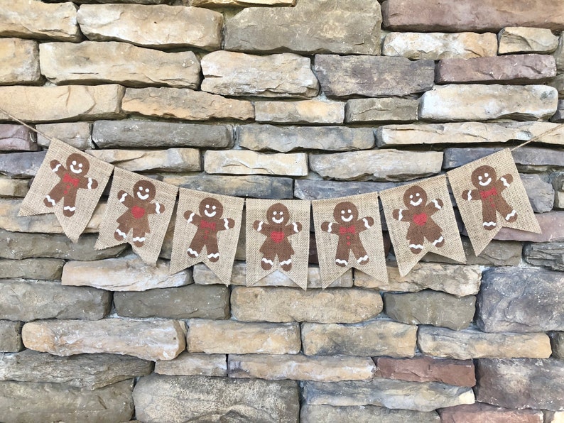 Gingerbread Banner Gingerbread Christmas Banner Gingerbread - Etsy