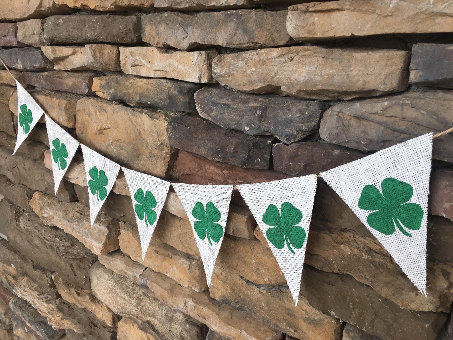 St Patrick's Day Banner, St Patrick's Day Decor, Shamrock Garland ...
