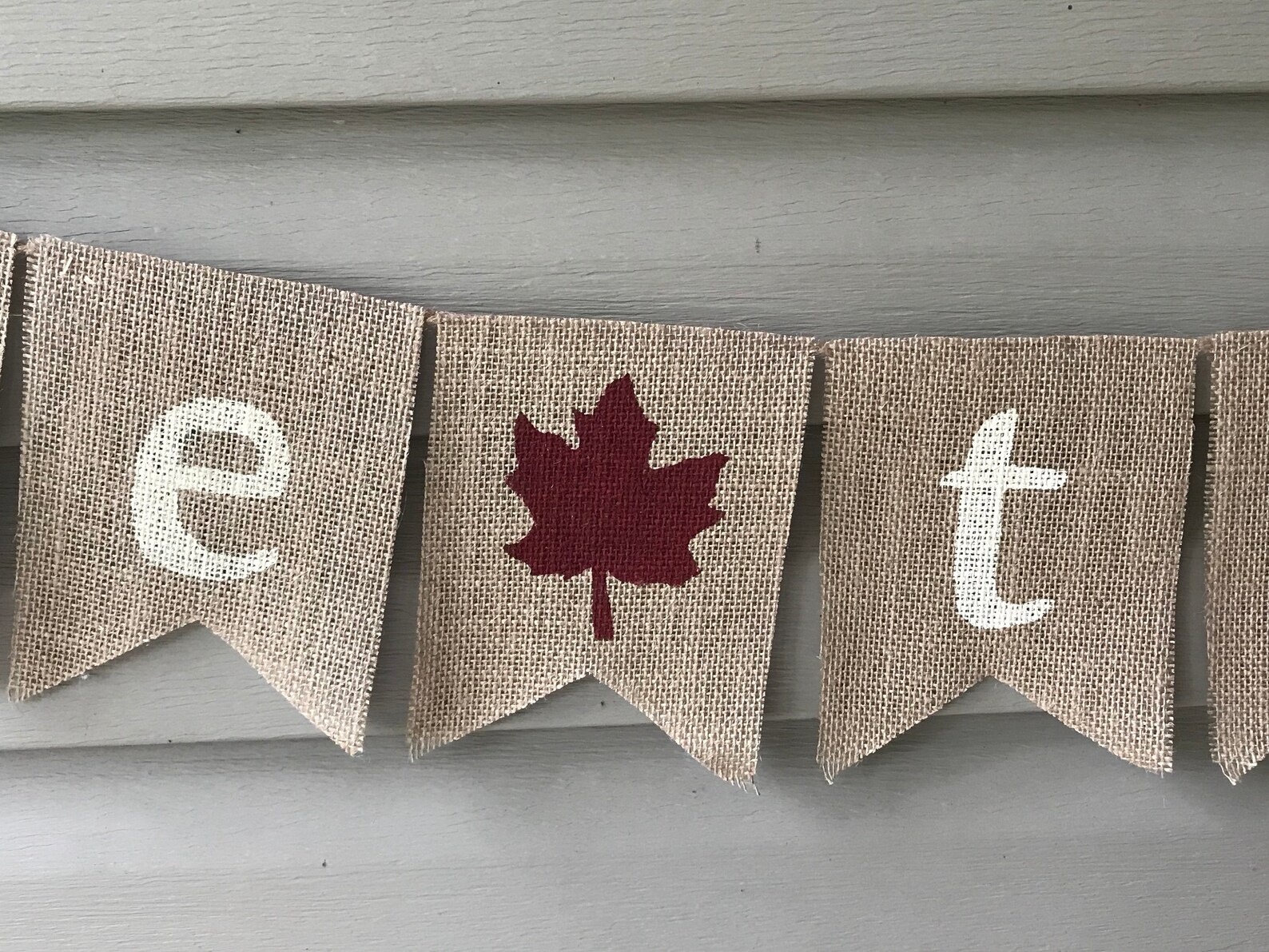 Give Thanks Banner - Thanksgiving Banner - Burlap Banner - Thanksgiving ...