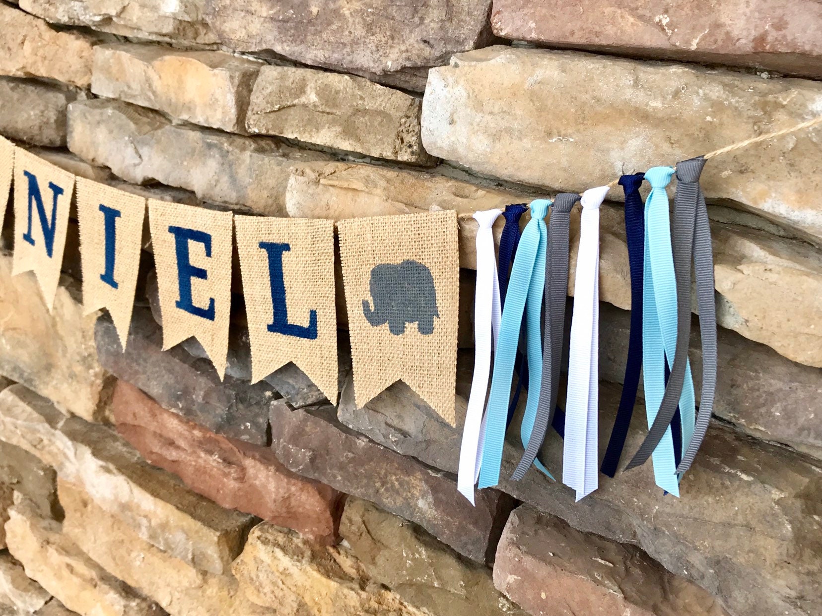 Baby Name Banner Baby Shower Name Banner Nursery Name | Etsy