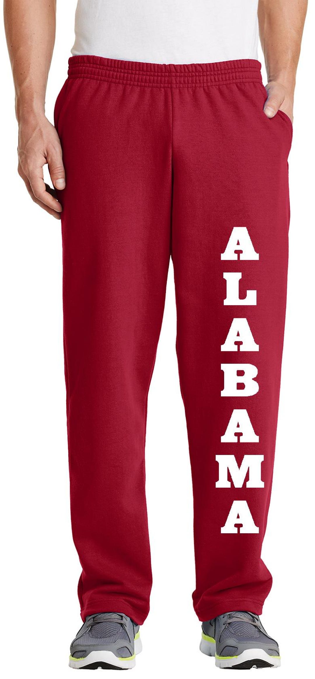 ALABAMA Open Bottom Pocket Sweat Pants - Etsy