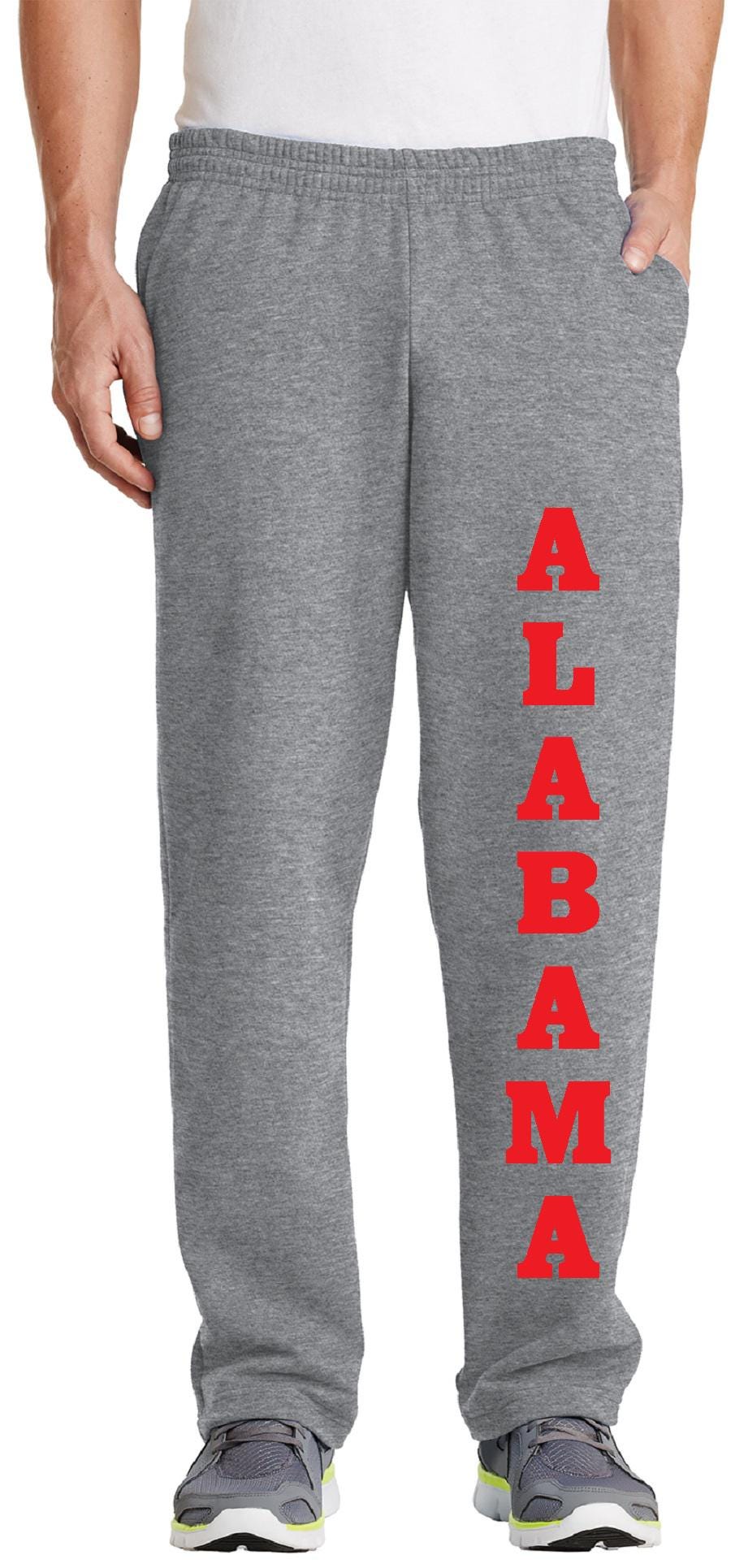 ALABAMA Open Bottom Pocket Sweat Pants - Etsy