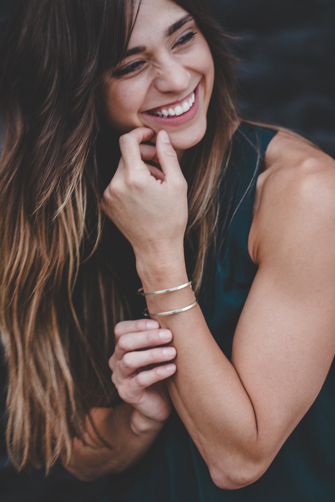 Double U Cuff - Sterling Silver 925 - Modern Minimalist Open Bangle ...