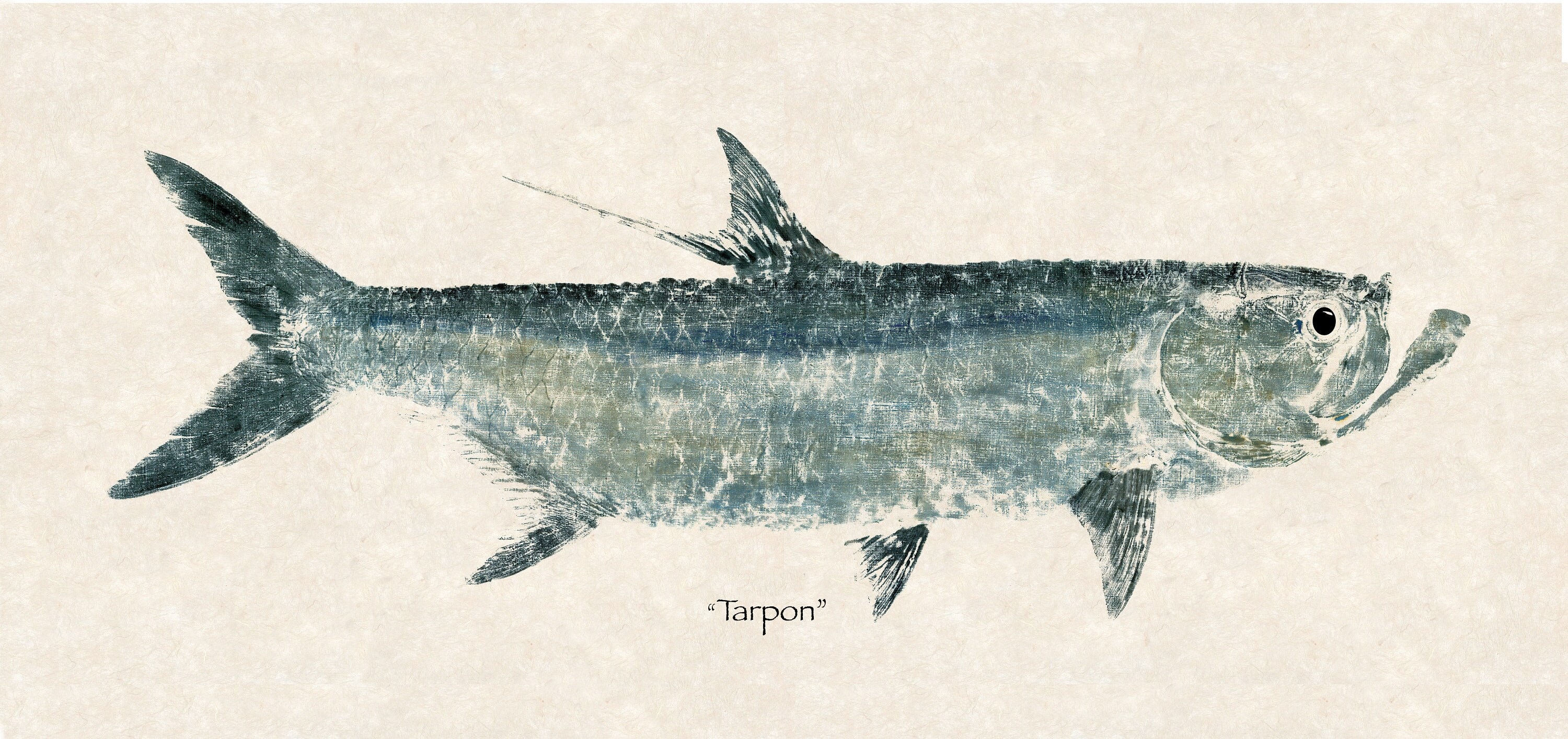 Life Size Limited Edition" Tarpon " Gyotaku Print - Etsy