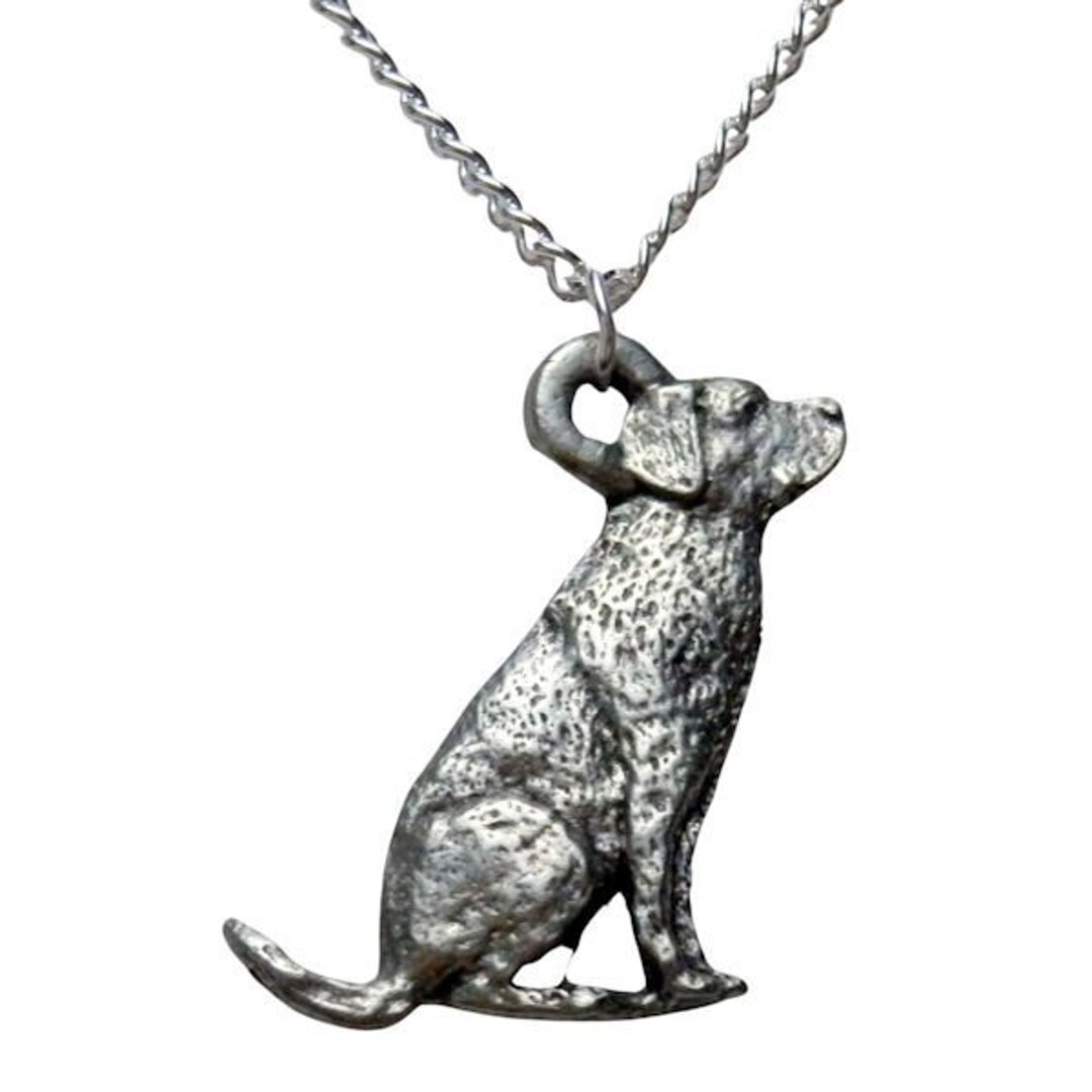 Sitting Labrador Retriever Dog Necklace, Unique Pendant, Minimalist ...