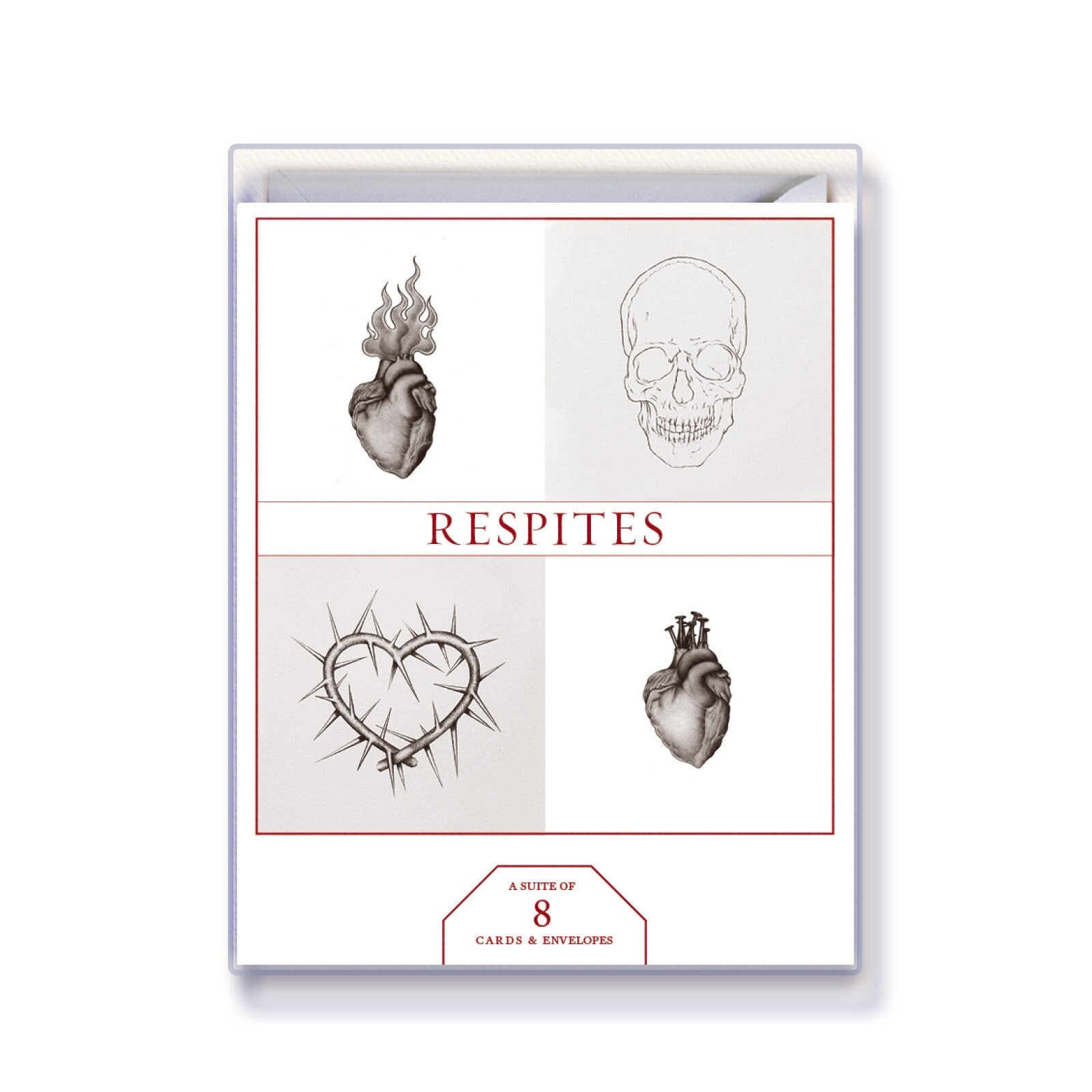The RESPITES Vertical Folded Cards — • Sacred Heart of Fire • Heart of ...