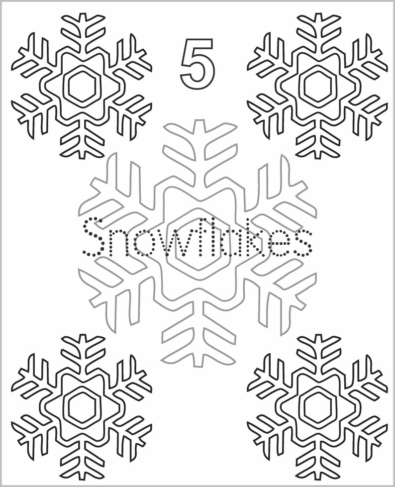 5 Easy To Trace Color And Print Sheets Unlimited Digital Downloads Etsy