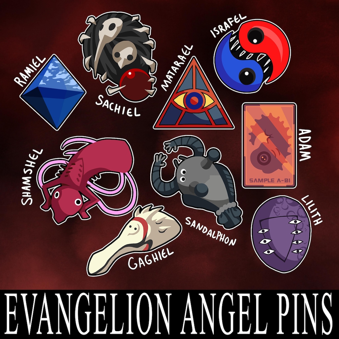 Evangelion Angel Pins - Etsy