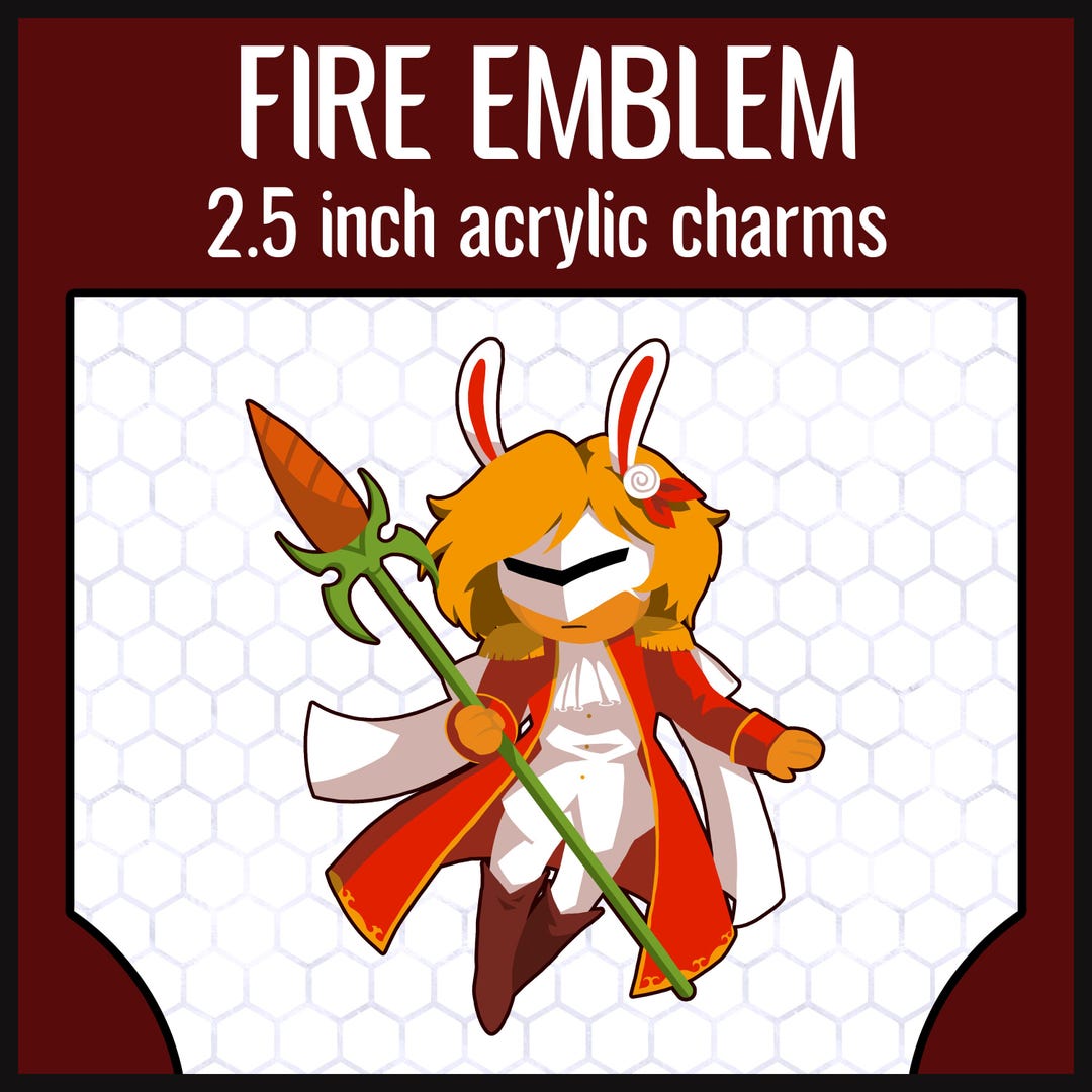Bunny Sirius Holographic Charm [FIRE EMBLEM] - Etsy