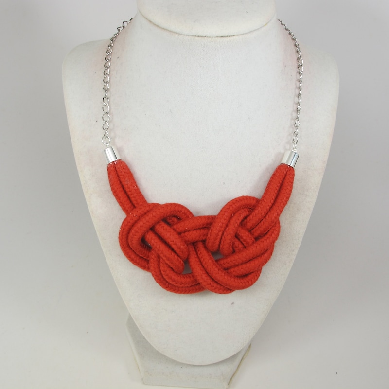 Red Statement Necklace - Etsy