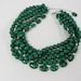 Chunky Green Malachite Necklace, Green Necklace, Green Beaded Necklace ...