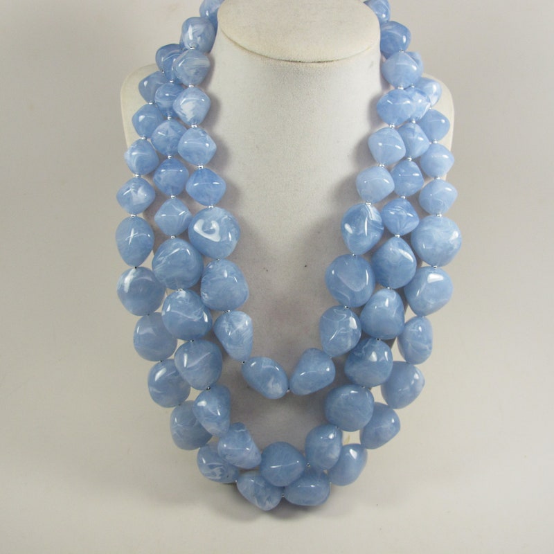 Blue Necklace - Etsy