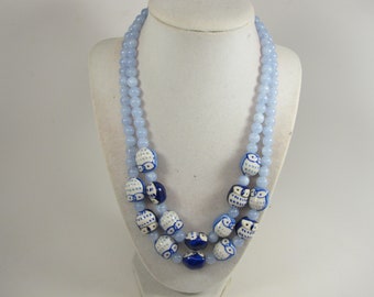 Light Blue Necklace - Etsy