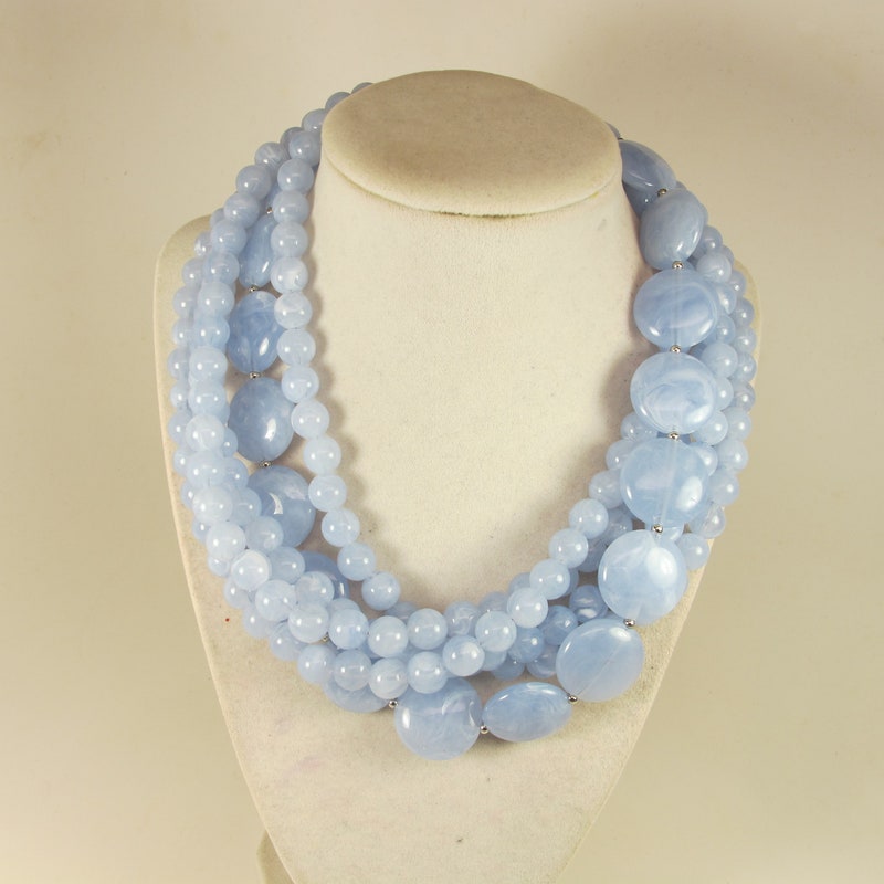 Blue Necklace - Etsy