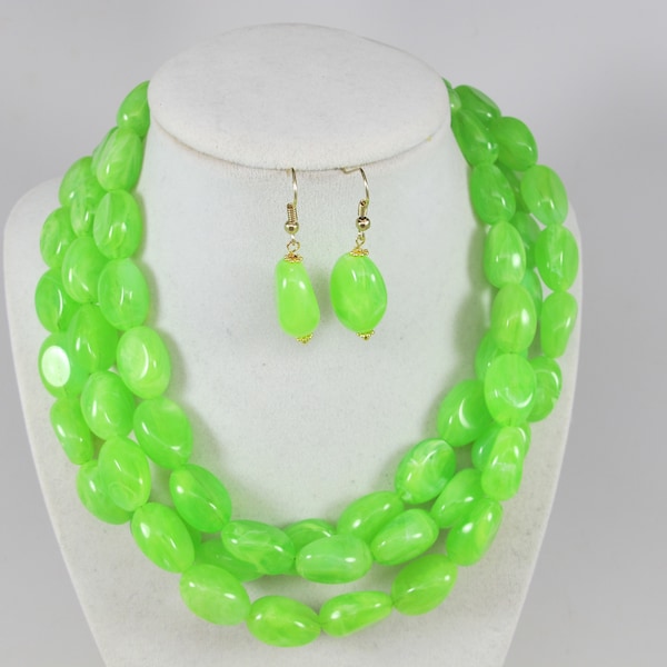Lime Green Jewelry - Etsy
