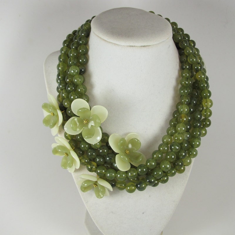 Green Necklace - Etsy