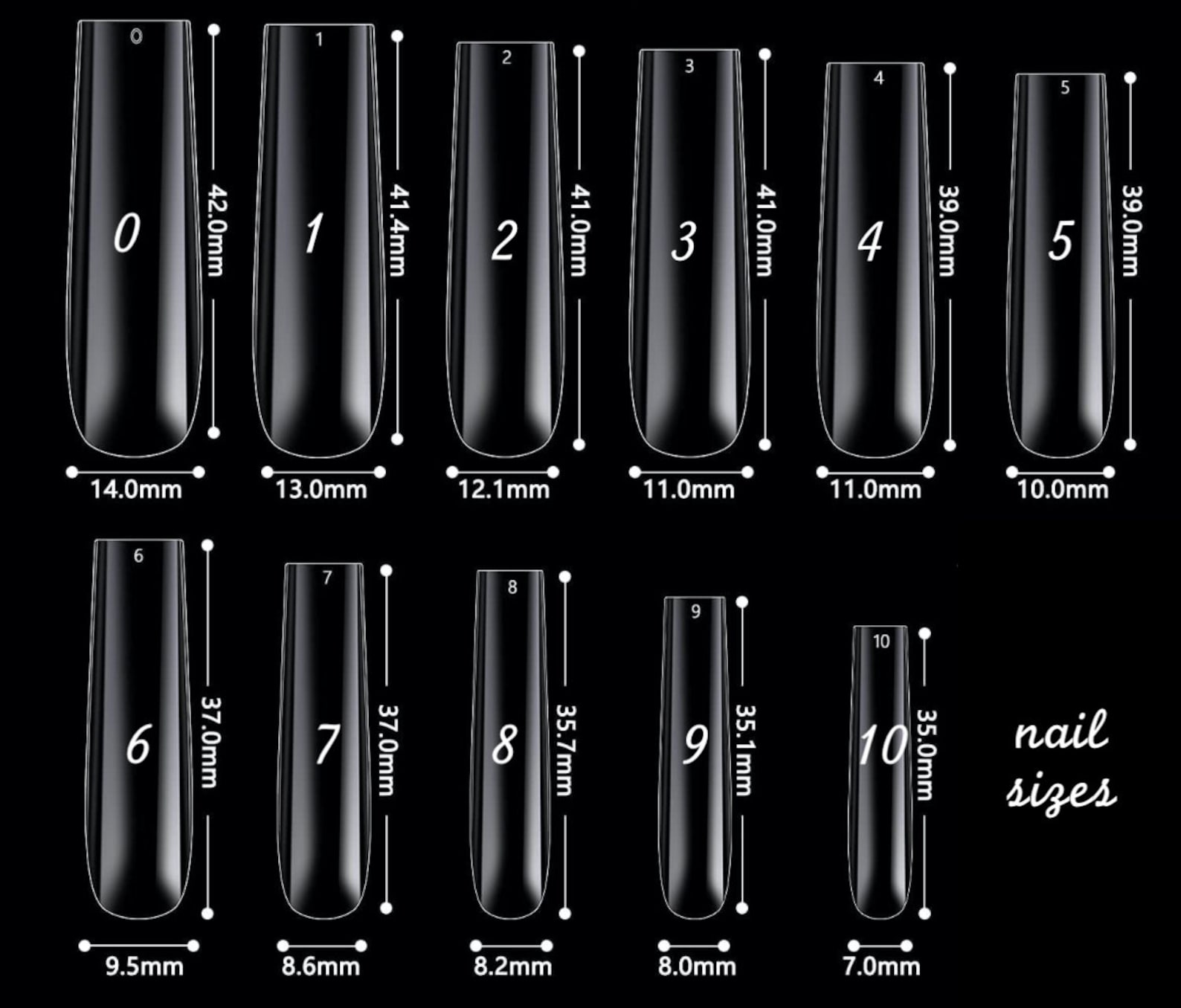 XXL Square Nails - Etsy