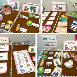 Pretend Play Fall Harvest Farm Printable Dramatic Play Set, Preschool ...