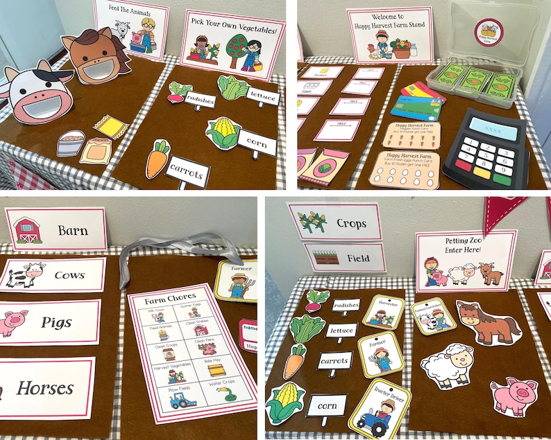 Pretend Play Fall Harvest Farm Printable Dramatic Play Set, Preschool ...
