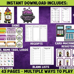 Halloween Potion Shop Pretend Play Printables Dramatic Play Set ...