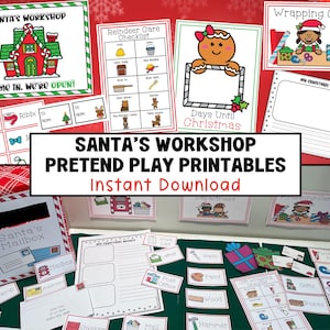 Christmas Santa's Workshop Dramatic Pretend Play Printables Set ...