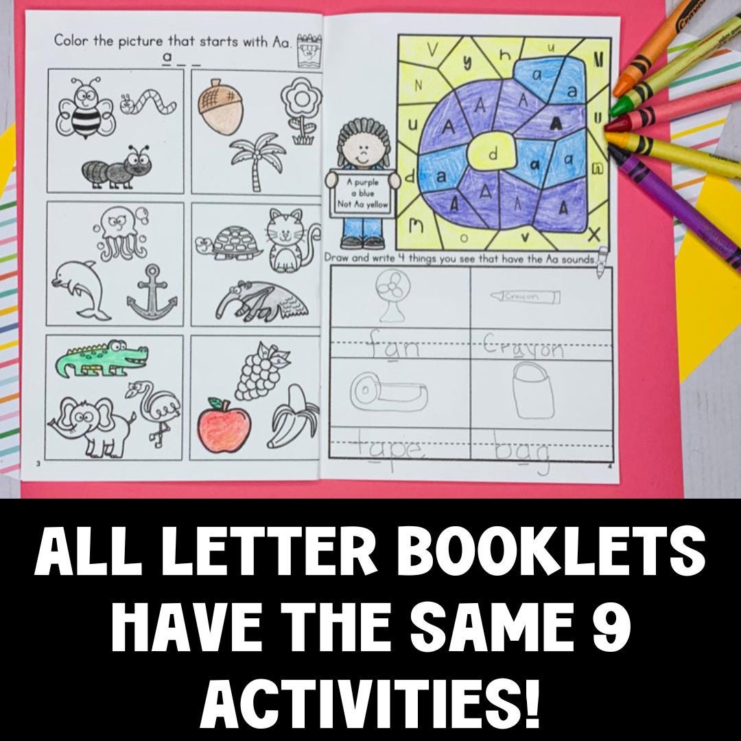 ABC Books Letter Identification and Sounds Activities Learning the ...