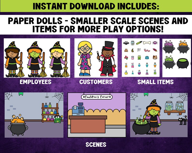 Halloween Potion Shop Pretend Play Printables Dramatic Play Set ...