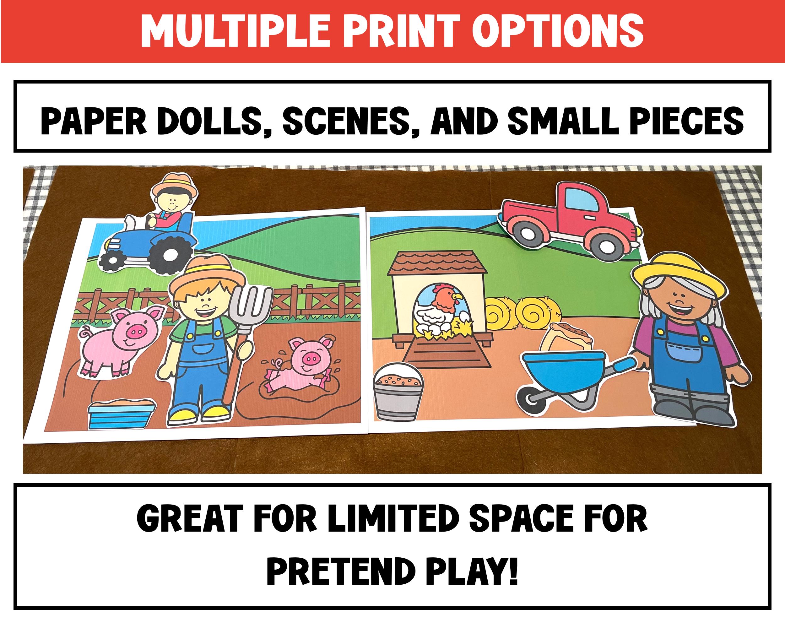 Pretend Play Fall Harvest Farm Printable Dramatic Play Set, Preschool ...