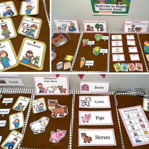 Pretend Play Fall Harvest Farm Printable Dramatic Play Set, Preschool ...