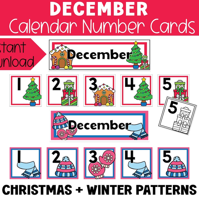 Calendar Numbers - Etsy