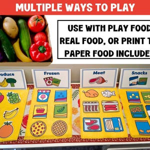 Pretend Play Grocery Store Printable Dramatic Play Set, Preschool ...